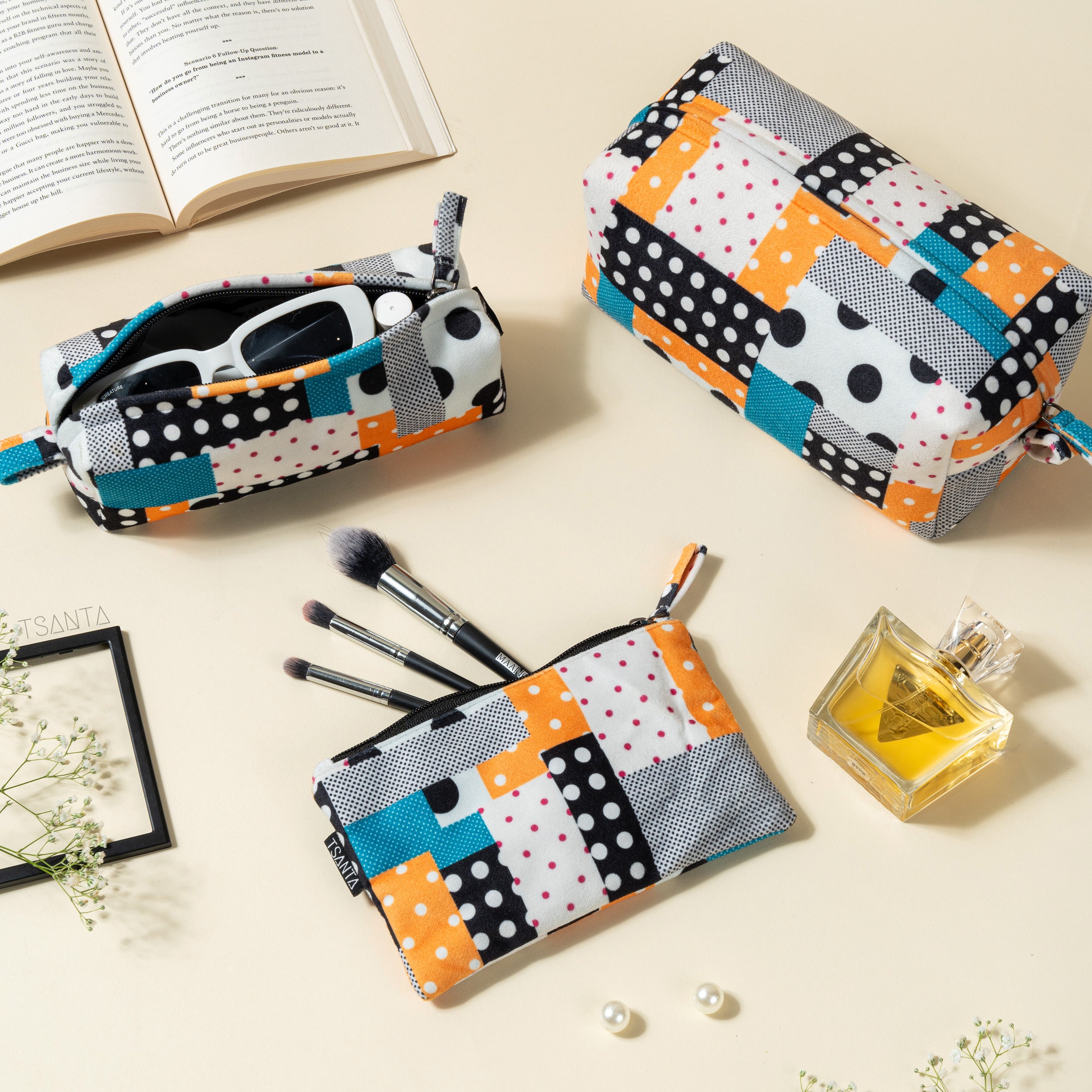 Polka pouches (Set of 3) – TSANTA